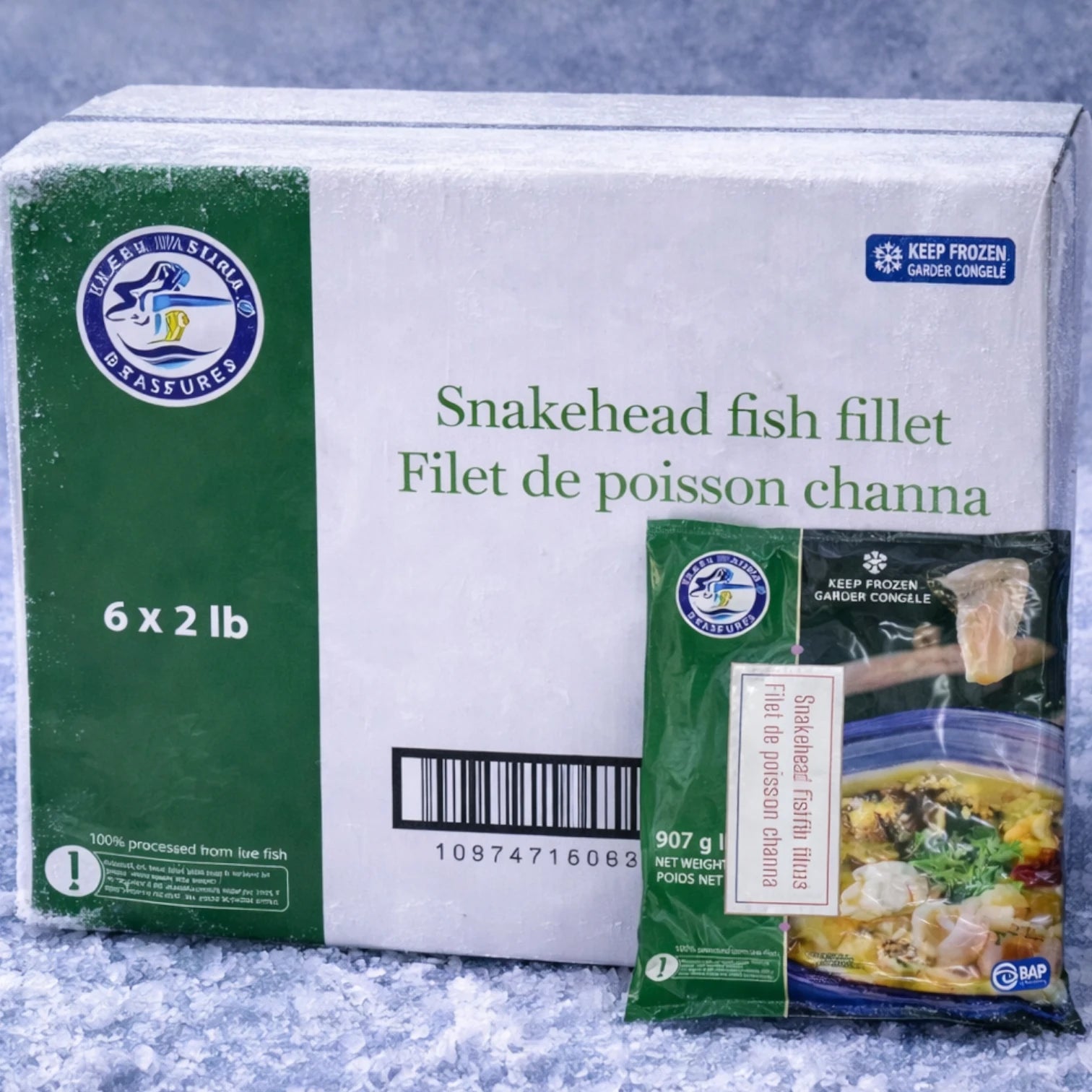 Snakehead Fish Slices – Frozen | Retail & Wholesale Seafood Canada